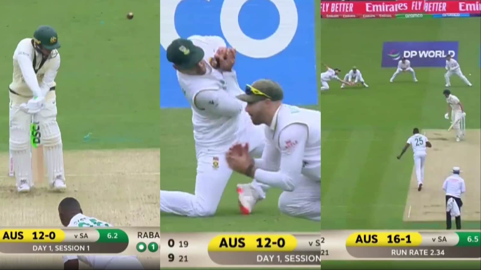 Kagiso Rabada Removes Usman Khawaja And Cameron Green In One Over ...