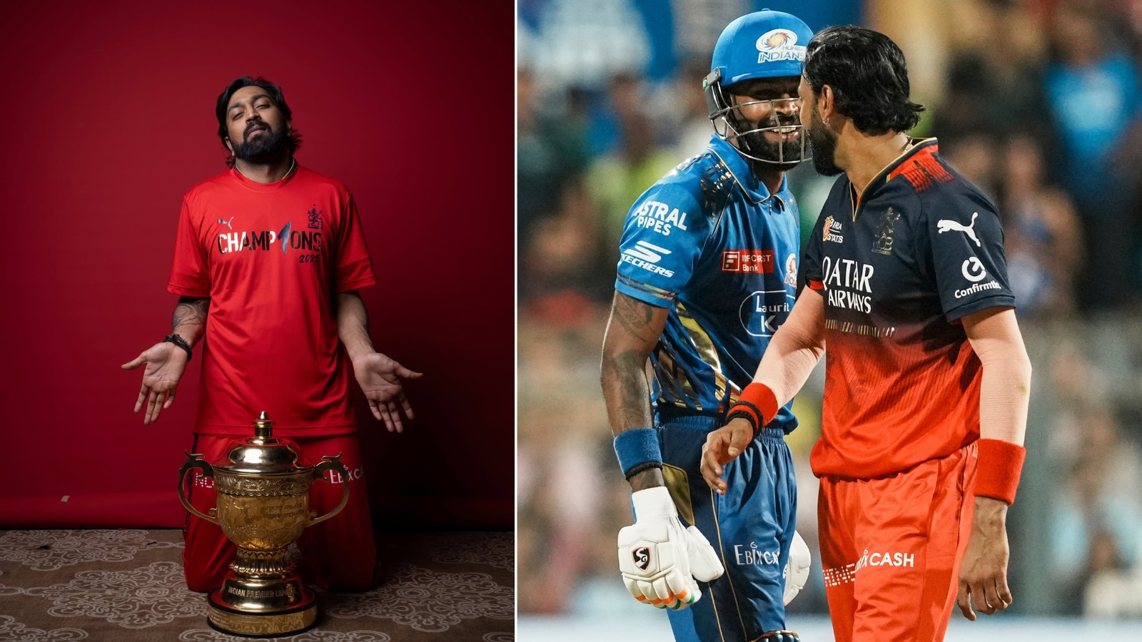 Krunal Pandya Celebrates RCB's First IPL Title With A Hint Of Hardik ...
