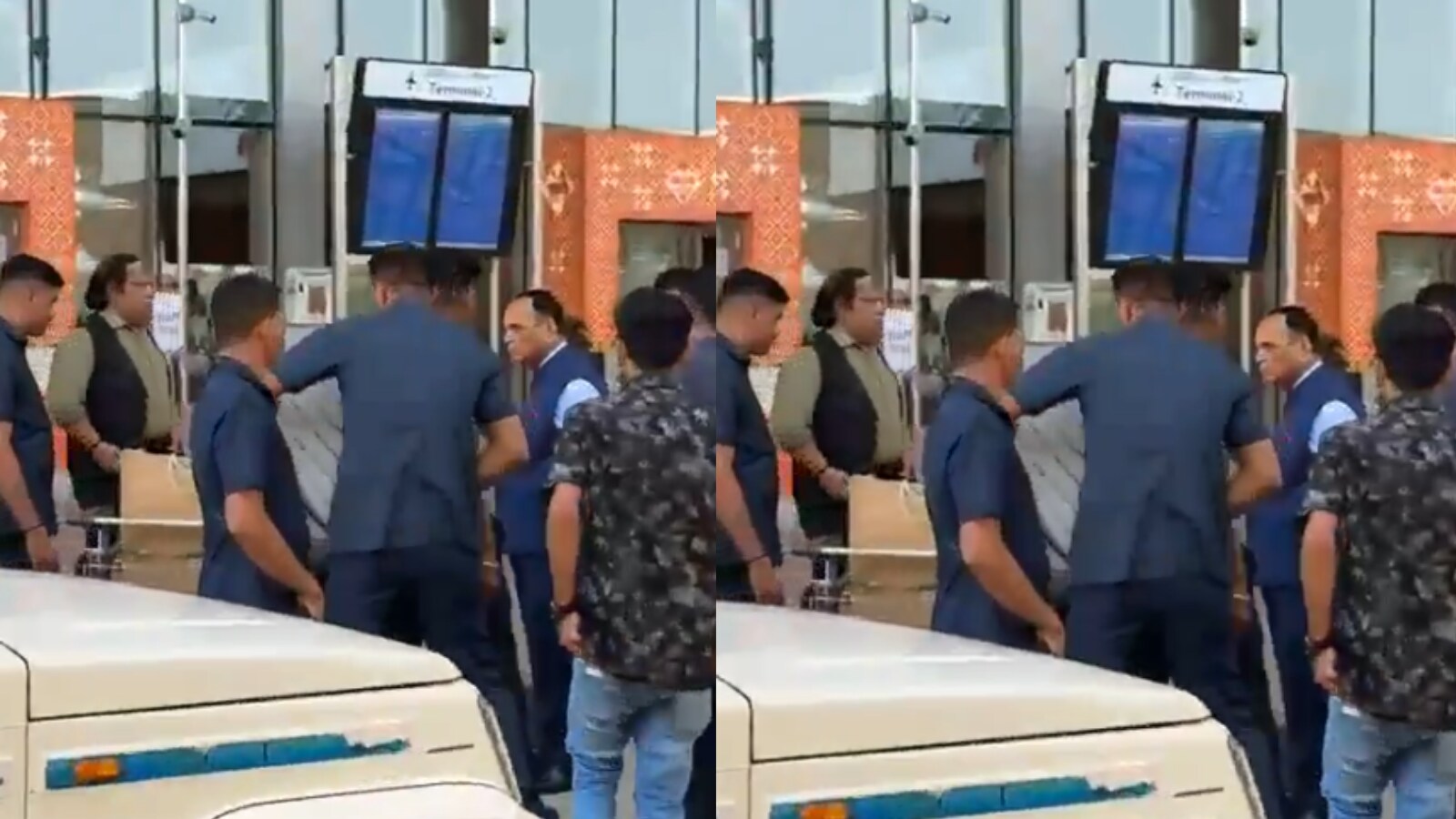 Former Gujarat CM Vijay Rupani's Last Visuals: At The Airport Gate, On ...