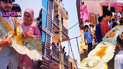 Rs 1 Crore Around His Neck? Groom’s Money Garland Sparks Outrage And ...