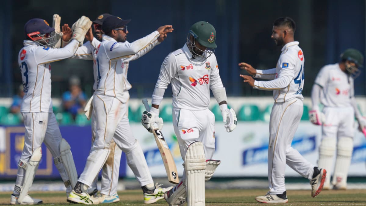 SL Vs BAN, 2nd Test Day 1: Sri Lankan Bowlers Restrict Bangladesh To ...