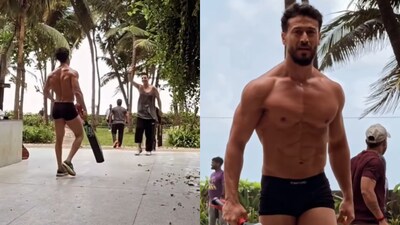 Tiger Shroff Plays Cricket In Briefs With Akshay Kumar, Netizen Asks ‘Kapde Nahi Hai Kya ...