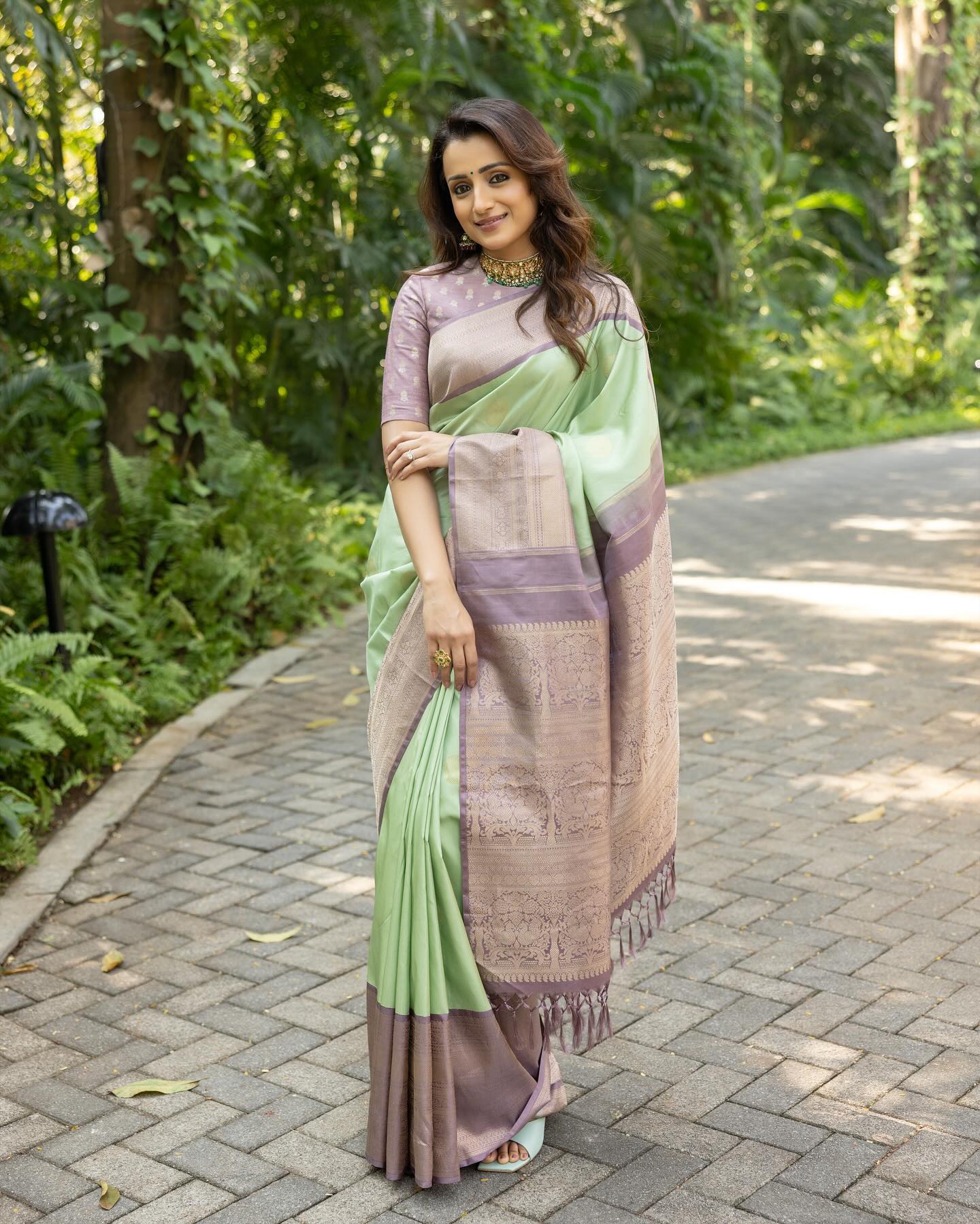 Kanjeevaram Silk To Plain Cotton: Thug Life Star Trisha Krishnan's Love ...