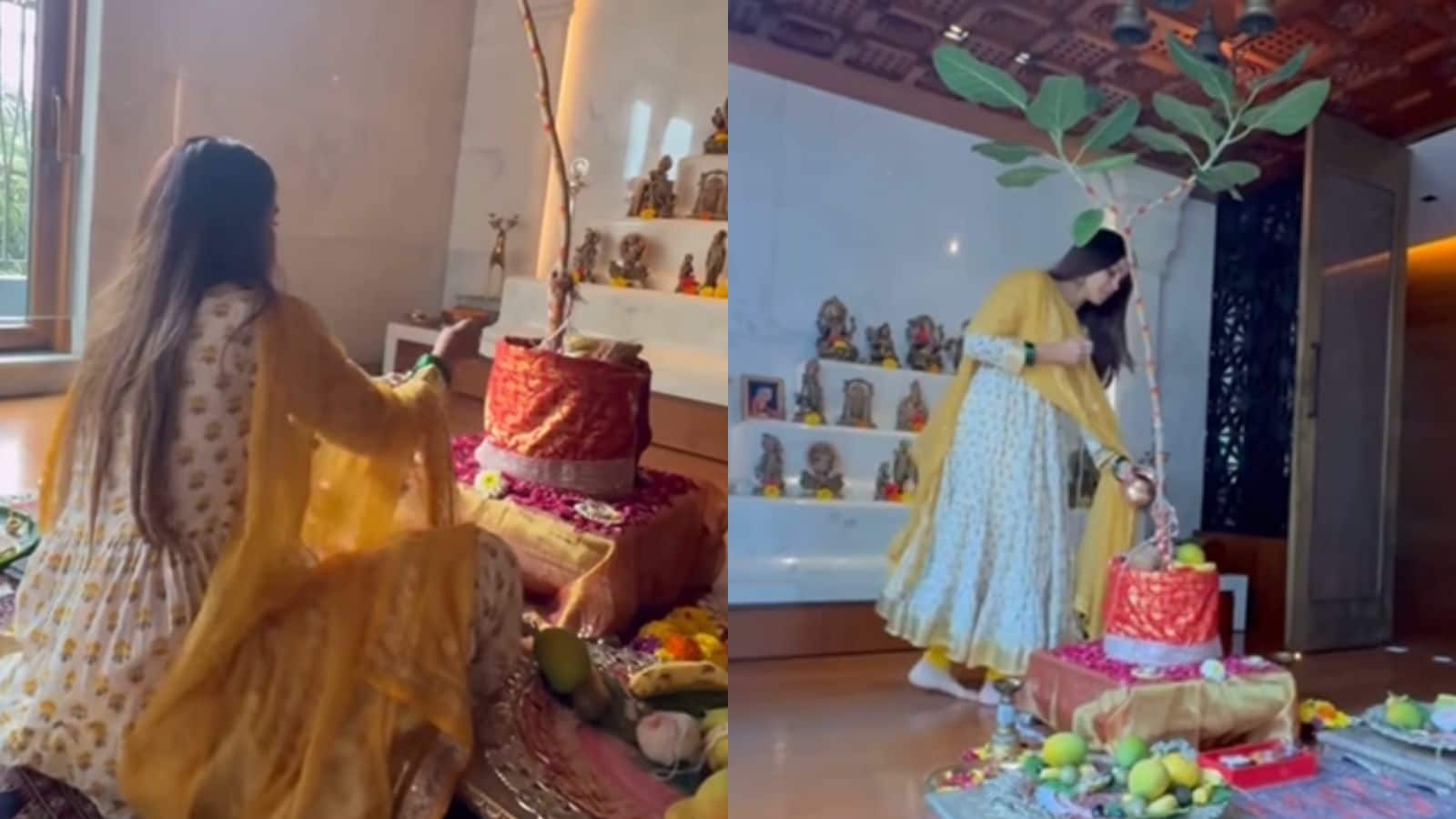 Genelia D’Souza Performs Vat Savitri Puja For ‘Dearest Navra’ Riteish Deshmukh | Bollywood News ...