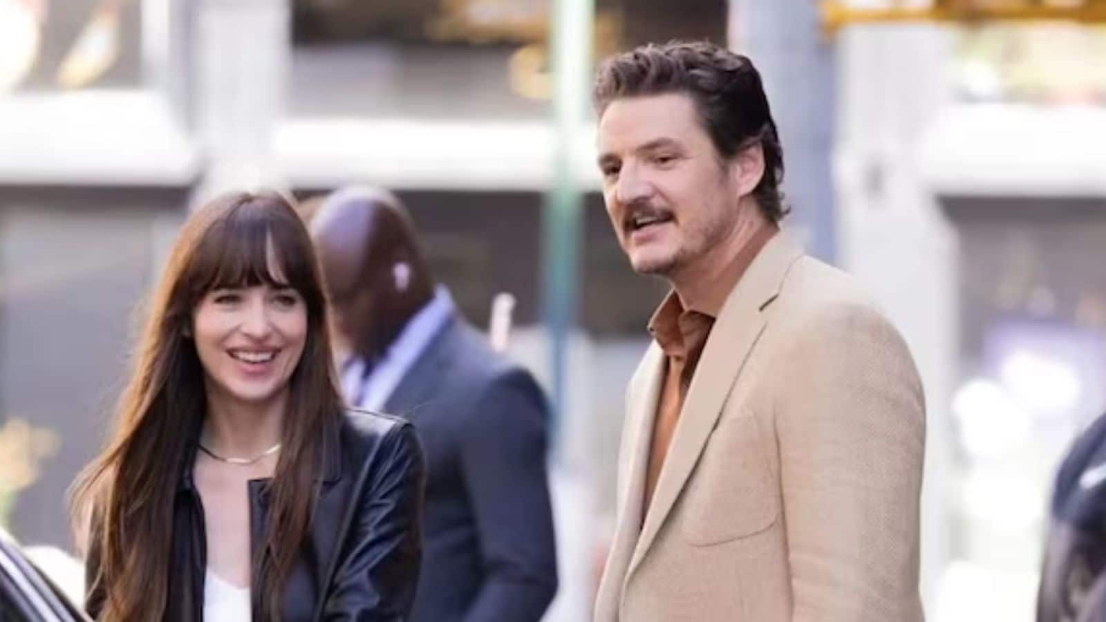 Pedro Pascal Has Most Hilarious Reaction To Dakota Johnson’s On-Set ...