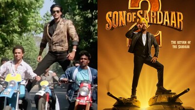 Ajay Devgn Stands Atop Military Tanks In Son Of Sardaar 2 Poster; A ...