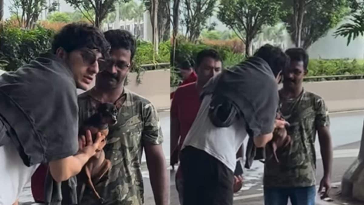 Ibrahim Ali Khan’s Sweet Airport Goodbye To His Pet Has Dog Lovers Smiling | Bollywood News - News18