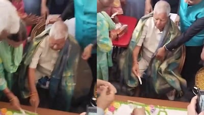 Lalu Prasad Yadav Rings In 78th Birthday With A Laddoo Cake As Big As ...