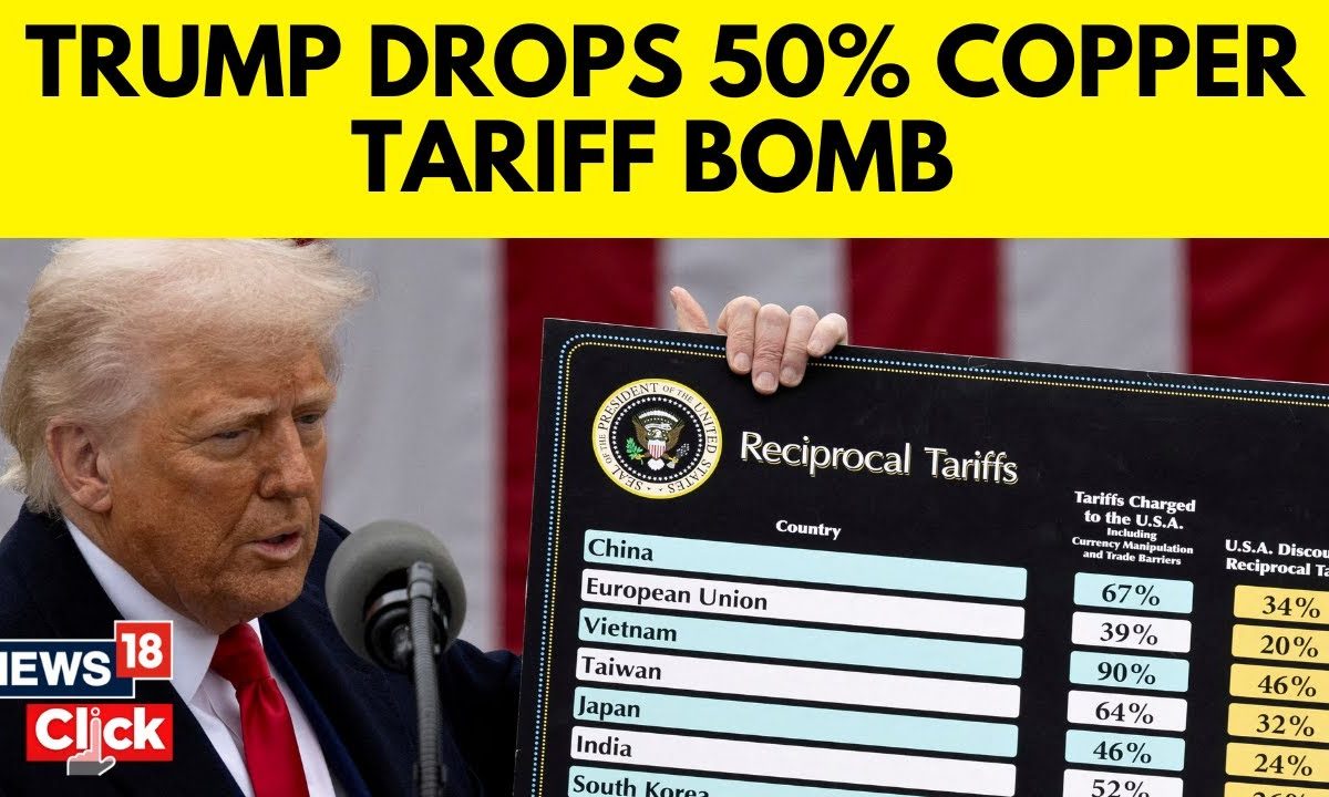 Trump Says A New 50% Tariff On Copper Imports Is Coming | US News | US ...