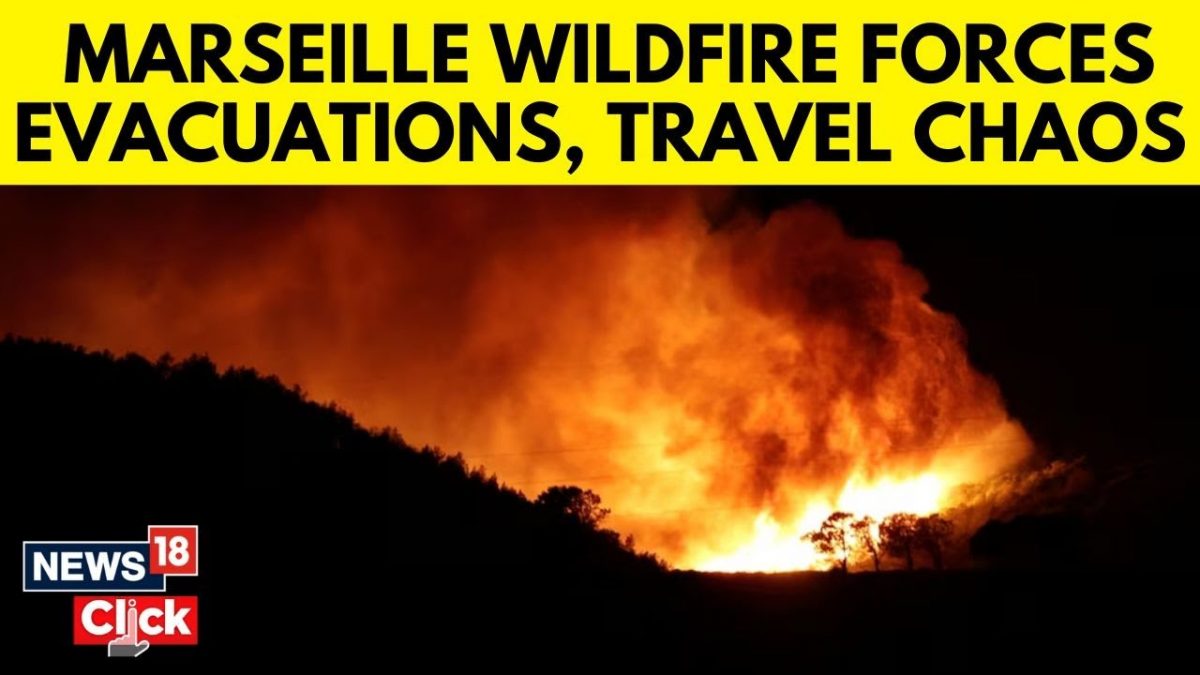 Wildfire On Edge Of Southern French City Of Marseille Shuts Airport And ...