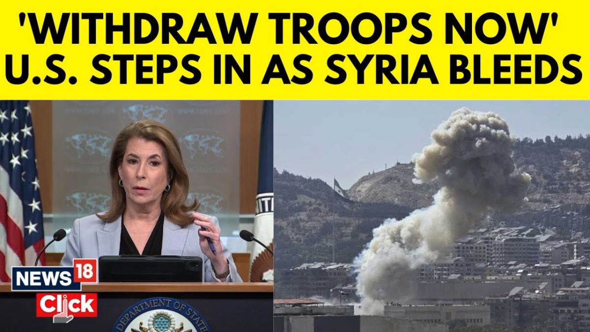 United States Urges Syria To Withdraw Troops From Tense City Of Sweida ...