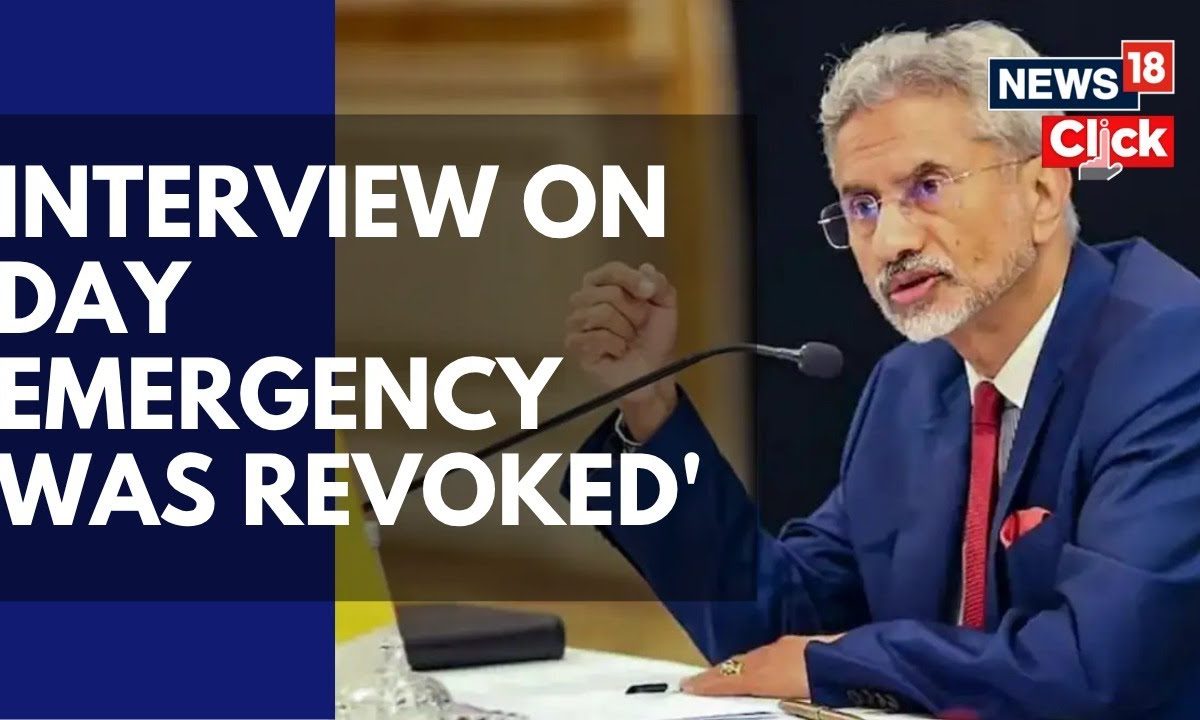 ‘The Interview the Day Emergency Was Revoked’: EAM Recalls Explosive ...