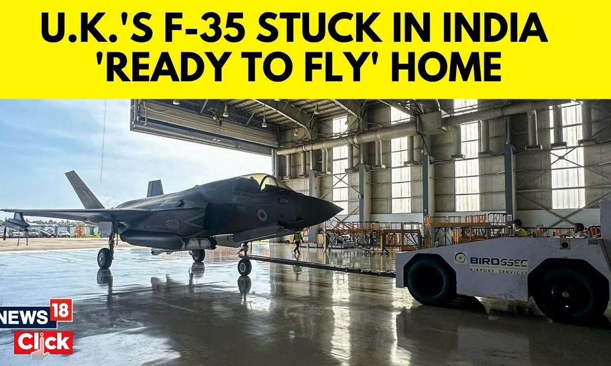 UK’s F-35 Fighter Jet STUCK in India Now Ready to Fly Home | RAF ...
