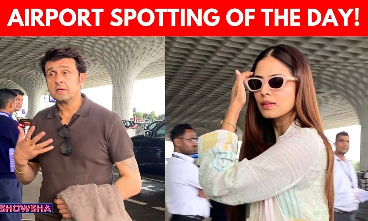 Sonu Nigam & Malavika Mohanan Look Stylish As They Get Papped Flying ...