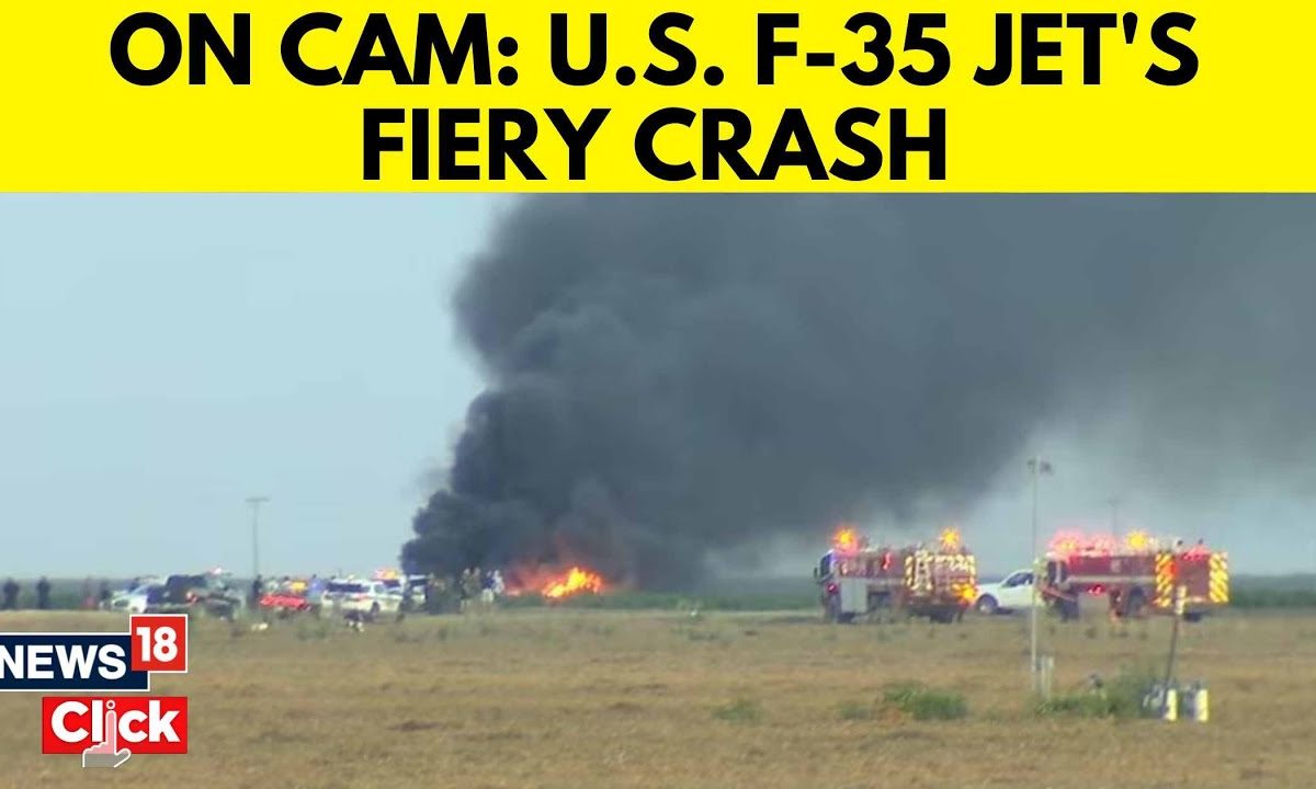 US Navy F-35 Fighter Jet Crashes In California, Pilot Ejects Safely | California News | N18G ...