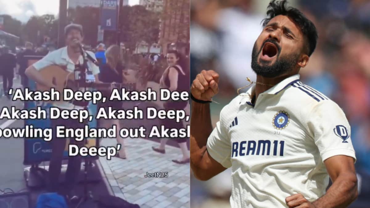 Watch: English Fan Dedicates Unique Song To Akash Deep After Edgbaston ...