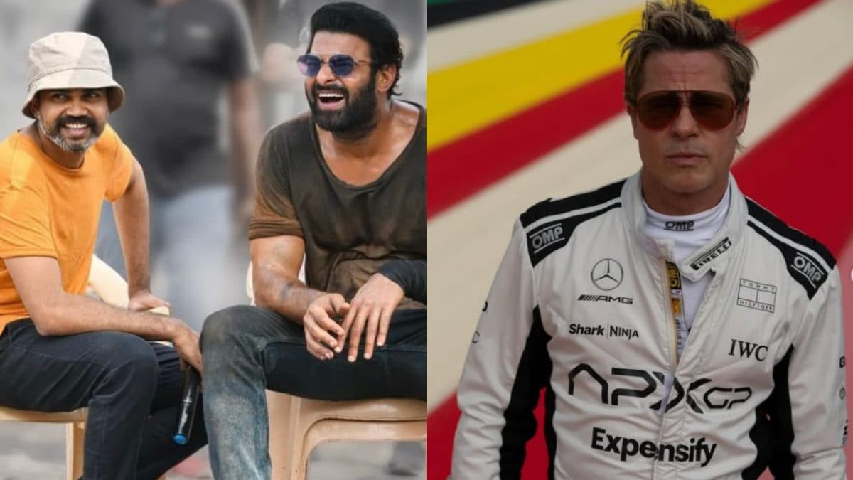 Prabhas And Prashanth Neel Latest Photo Watching Brad Pitt’s F1 Movie ...