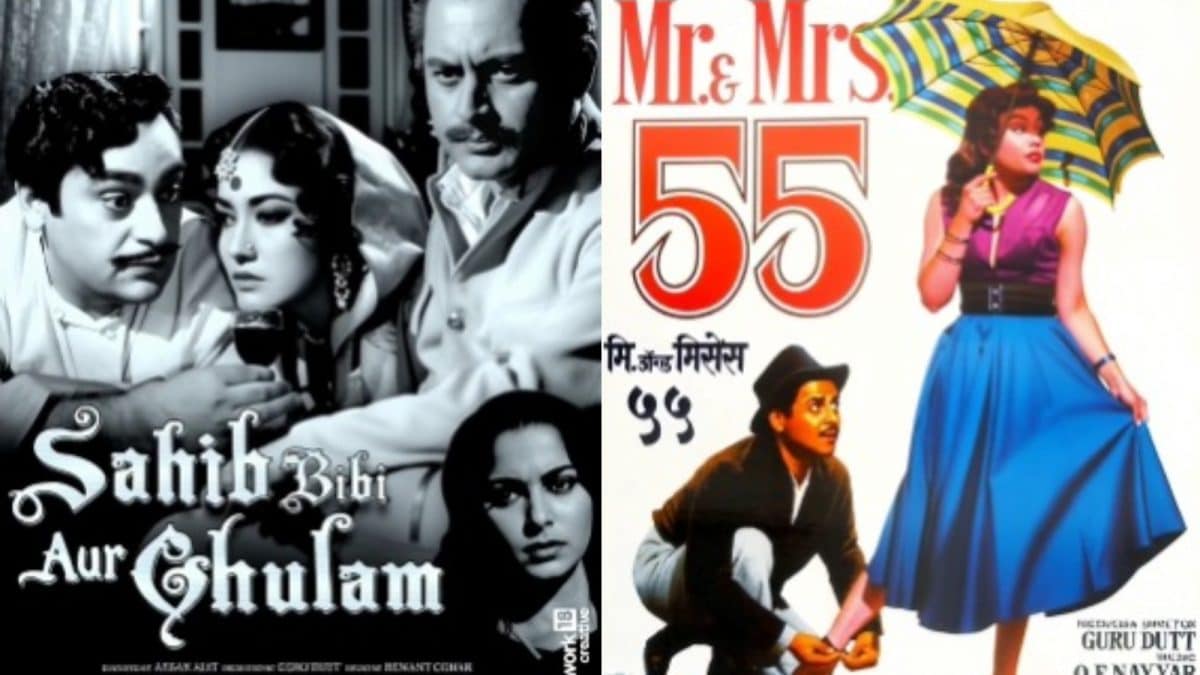 Guru Dutt's Iconic Film Posters Recreated With AI On His 100th Birth ...