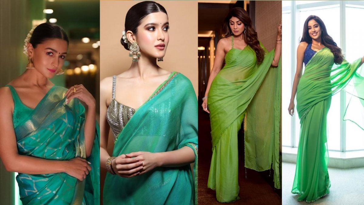 Hariyali Teej 2025: Celeb-Inspired Green Sarees To Celebrate The Festival