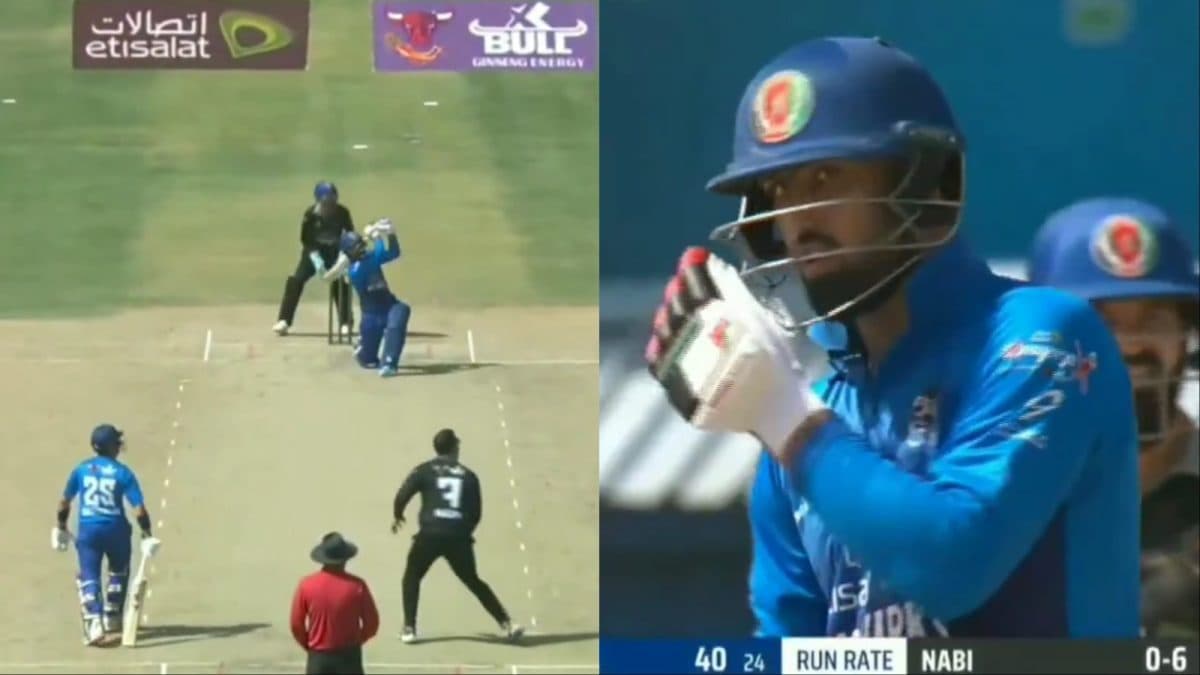Mohammad Nabi's 18-Year-Old Son Hits Him For A First-Ball Six In T20 ...