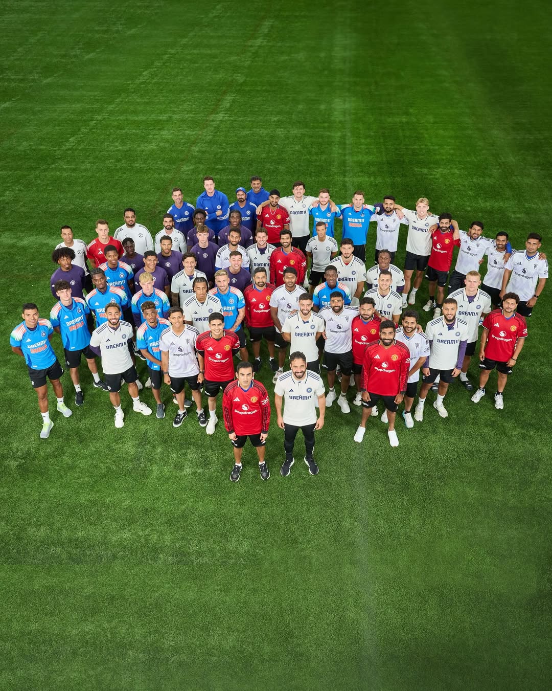 United In Manchester: When Men In Blue Met Red Devils At Old Trafford ...