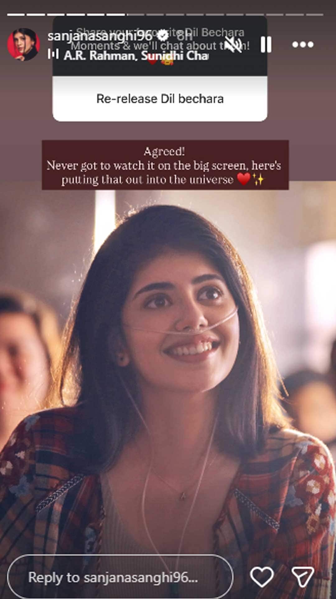 Sanjana Sanghi, On 5 Years Of Dil Bechara, Shares BTS With Sushant Singh Rajput | Bollywood News ...