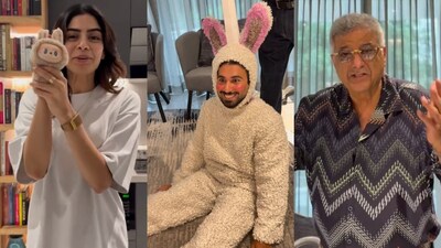 Khushi And Boney Kapoor Jump On Viral Labubu Trend; Orry Dresses As ...