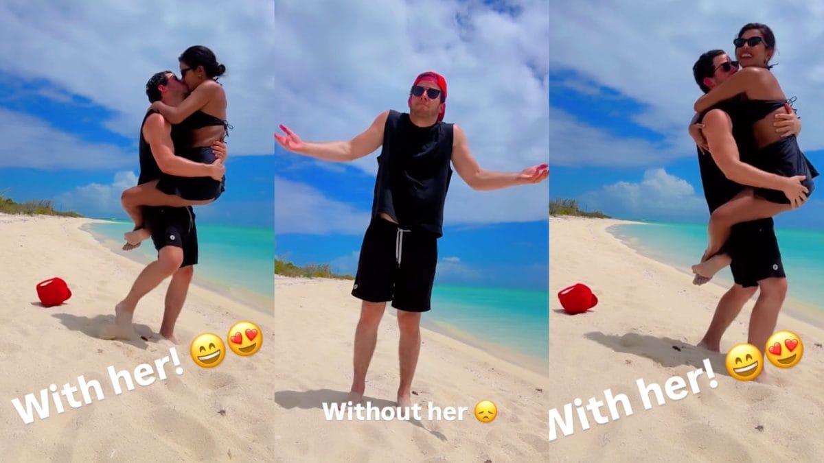 Priyanka Chopra Shares Passionate Kiss With Nick Jonas In Steamy Beach PDA Video | Watch ...