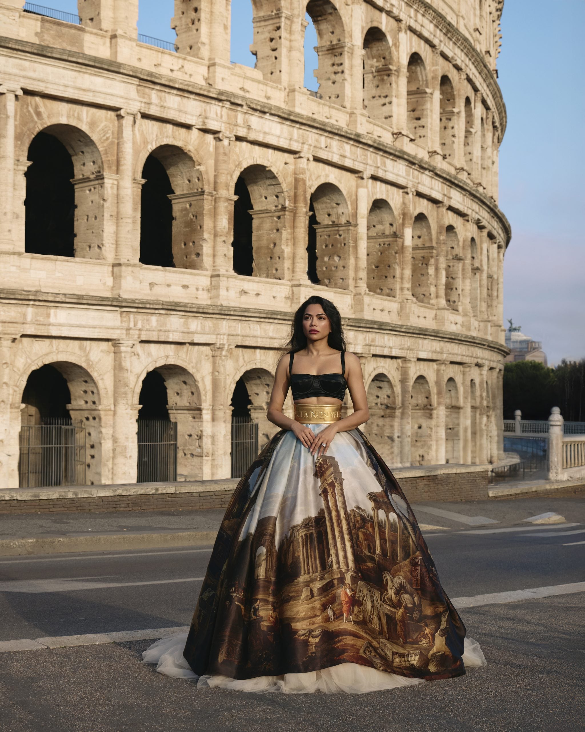 Mona Patel Stuns In Velvet And Tulle At Dolce & Gabbana’s Alta Moda ...