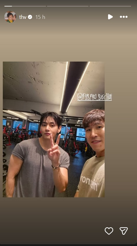 ARMYs Go Wild As BTS Star V Flexes His Biceps In New Gym Photo ...