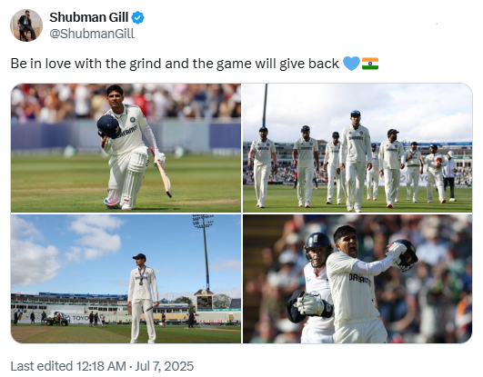 'Be In Love With...': Shubman Gill's Tweet After India's Win In ...