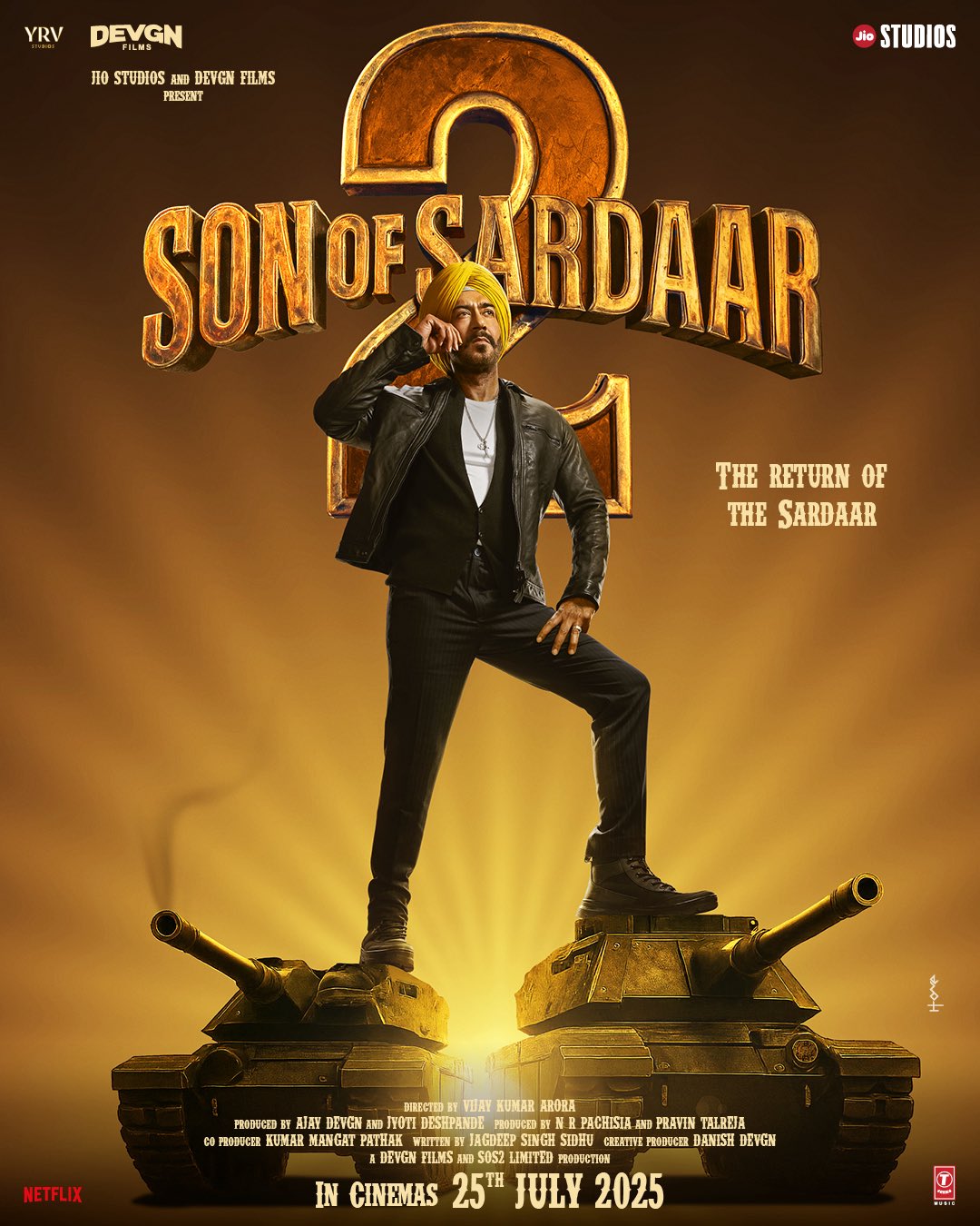 Meet The Full Cast Of Son Of Sardaar 2: Ajay Devgn, Mrunal Thakur, Ravi ...
