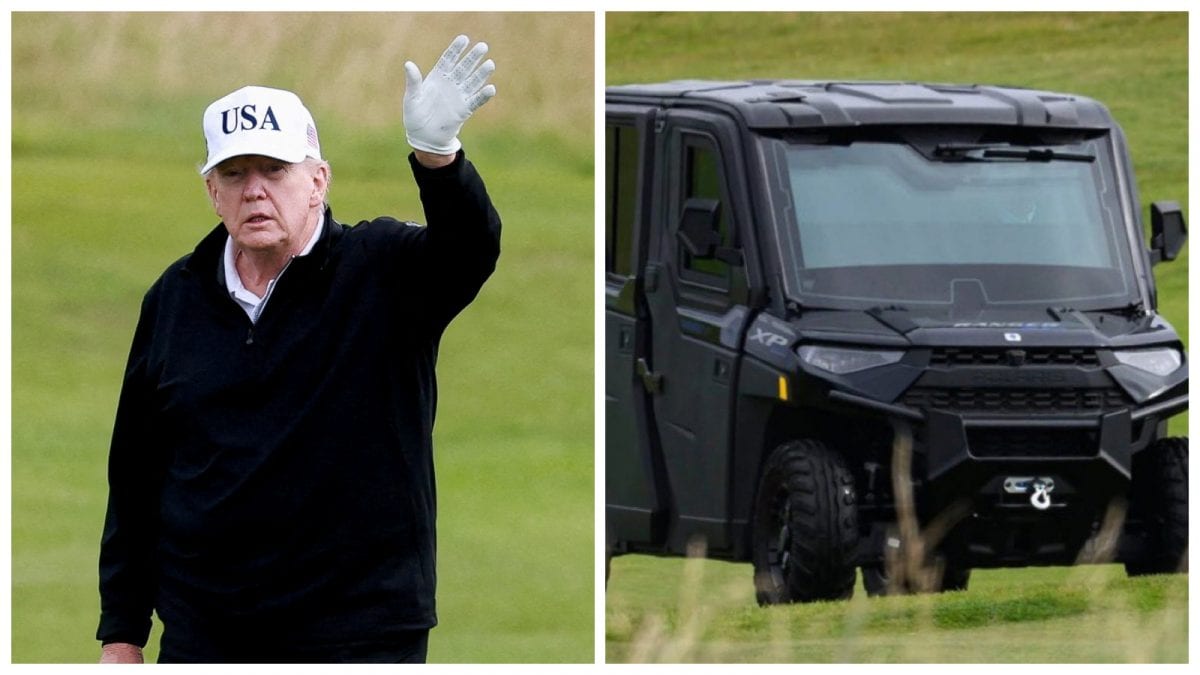 ‘Golf Force One’: The Armoured Buggy That Stole The Show During Donald ...