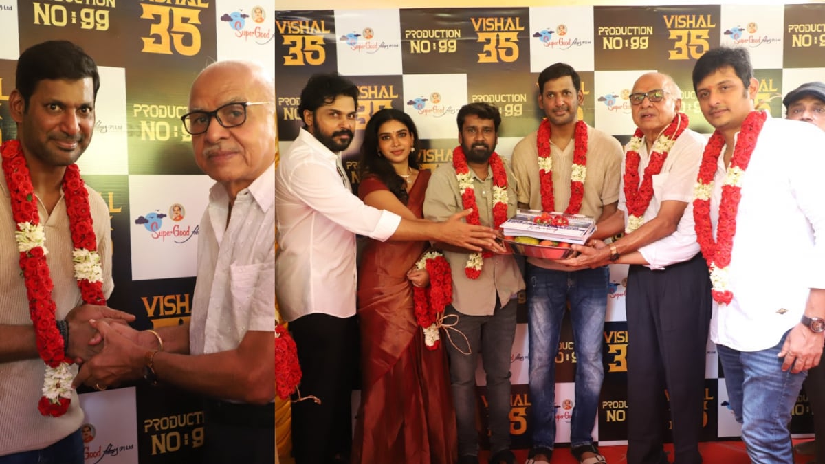 Vishal Teams Up With Ravi Arasu for 'Vishal 35', Karthi Attends Mahurat ...