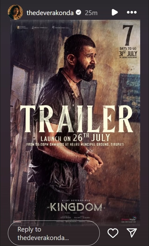 Kingdom Trailer Release Date: Vijay Deverakonda’s Kingdom Trailer To ...