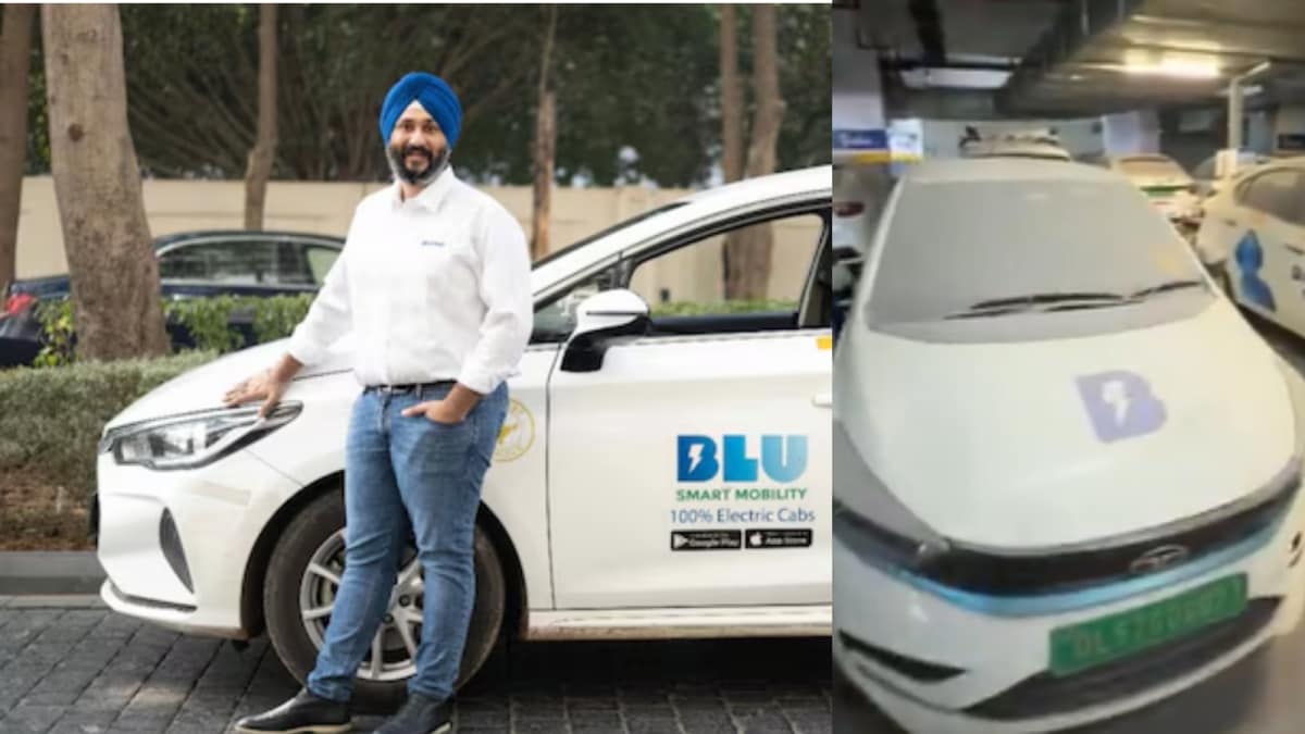 Video Of BluSmart Cabs Eating Dust At EV Charging Station Makes Indians ...