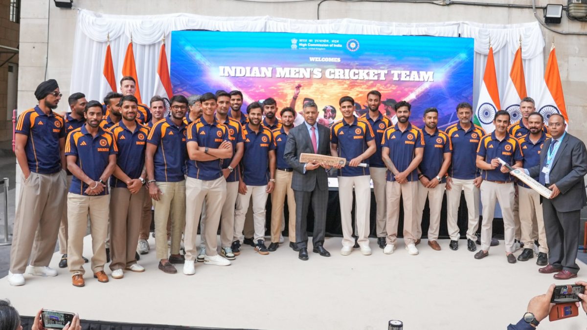 Shubman Gill And Co. Present Indian High Commission With Signed Bats In ...