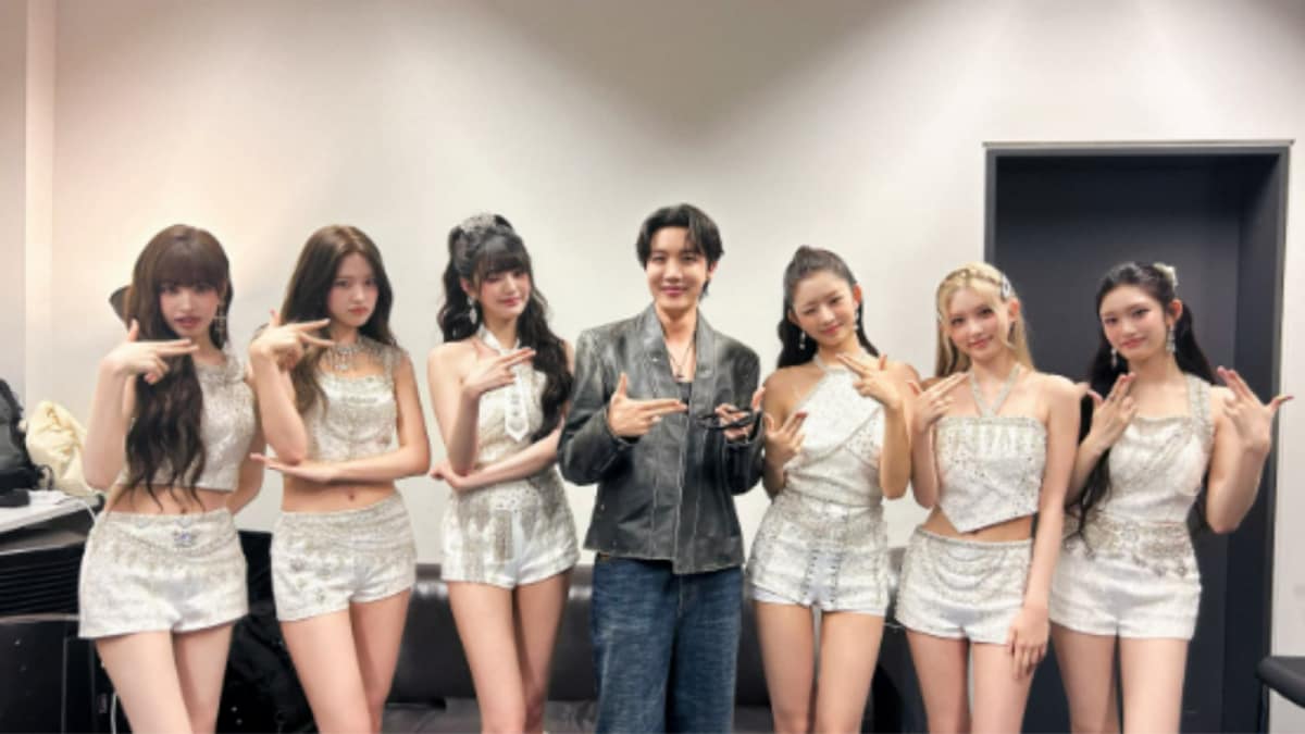 BTS’ J-Hope Channels His Inner Shah Rukh Khan In A Pic With IVE | Hollywood News - News18