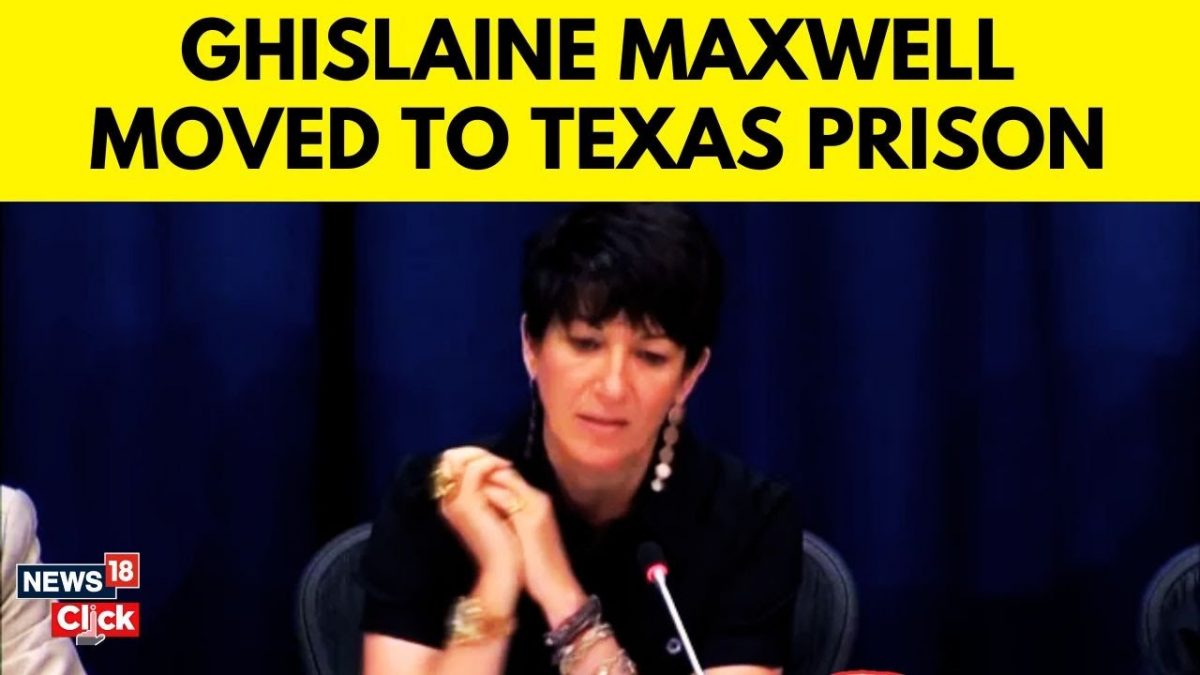 Ghislaine Maxwell Transferred to Texas Prison | Secret Meeting With US ...