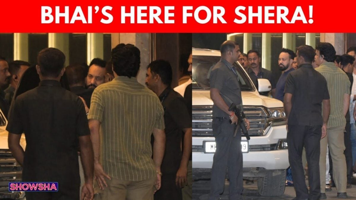 Salman Khan Arrives At Shera's House To Offer His Condolences Following ...