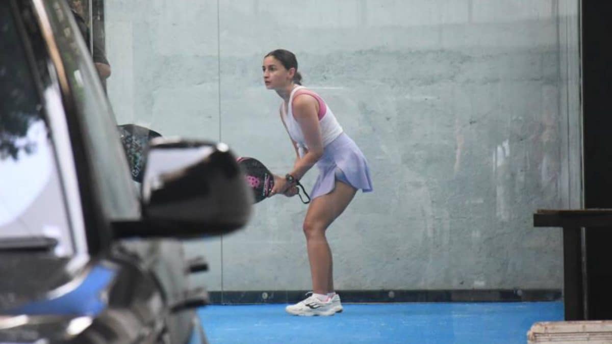 Alia Bhatt Enjoys Pickleball Game in Stylish Lilac Skirt and White Top