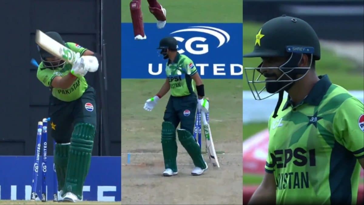 Babar Azam Out For 3-Ball Duck In 2nd ODI Against West Indies | Watch ...