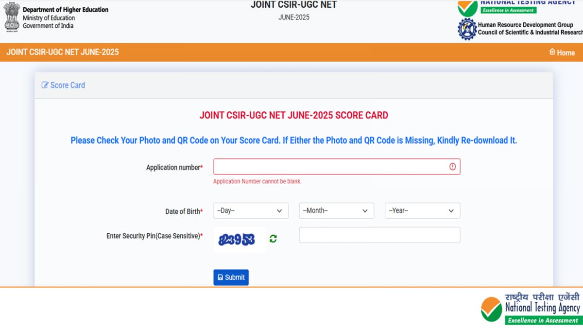 CSIR UGC NET June 2025 Result Declared, Check Direct Link To Download ...