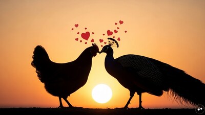 Peacock Meets Hen, Sparks Fly — But Their ‘Love Child’ Steals The Show ...