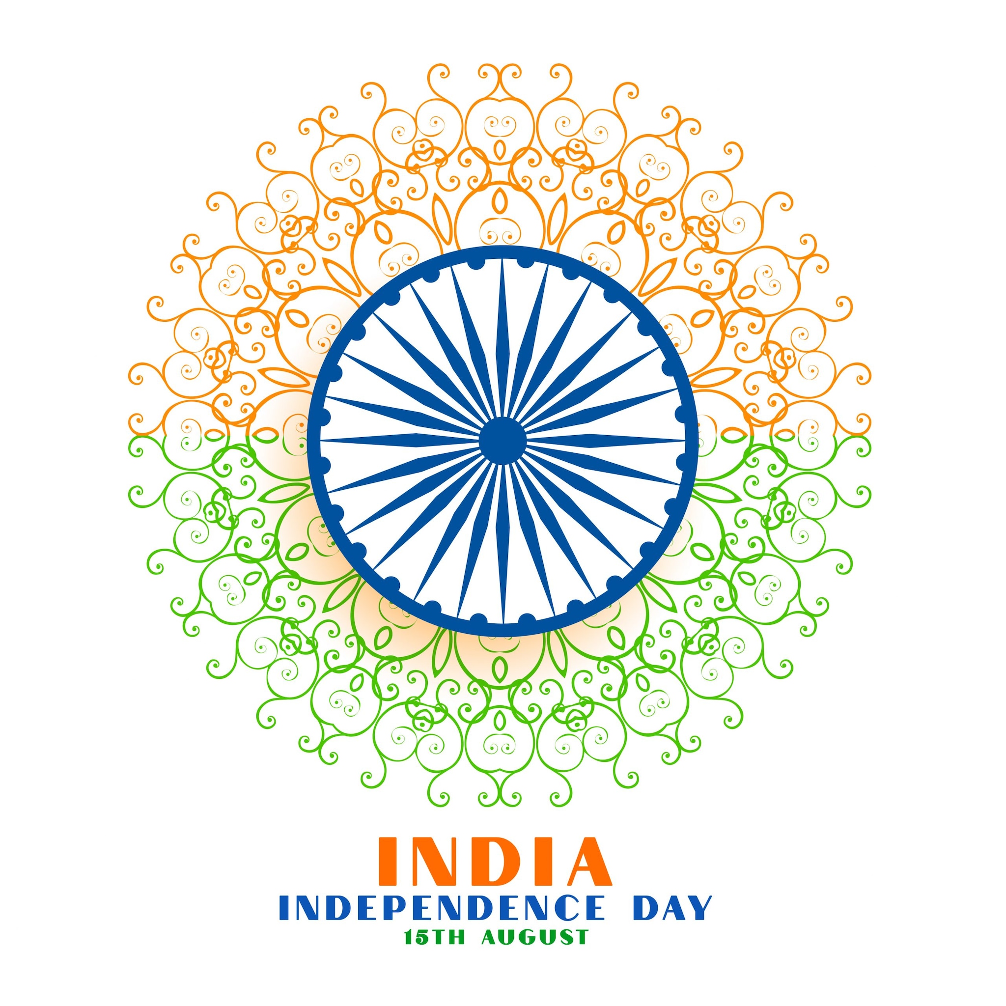 National Flag Rangoli Ideas Featuring Tricolour and Ashoka Chakra