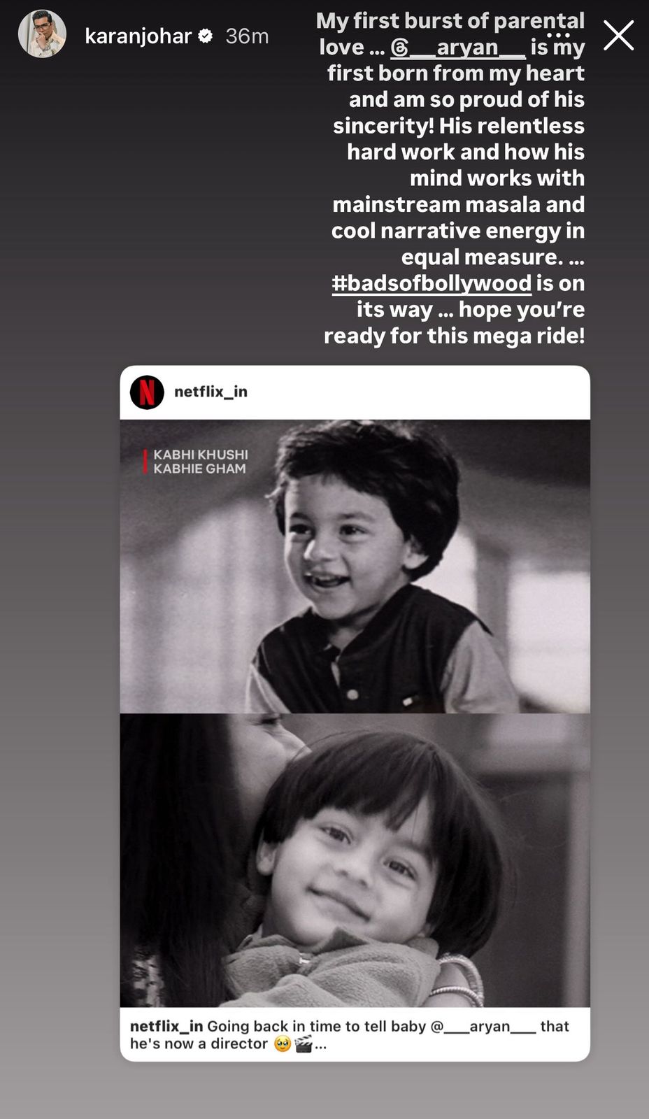 After SRK, Karan Johar CONFIRMS Cameo In Aryan Khan’s Debut Series ...