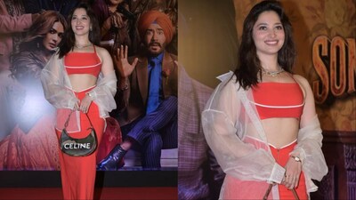 Tamannaah Bhatia Experiments With High-Fashion Athleisure In A Red Co-Ord Set | Lifestyle News ...