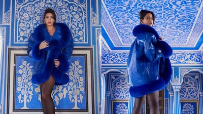 Nora Fatehi’s Cobalt Coat Moment Is Straight Out Of A Fashion Fantasy ...