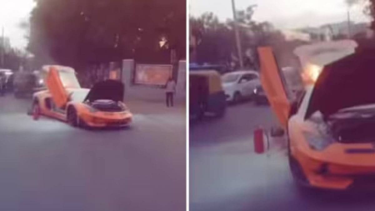 Another Lambo In Flames? Viral Video From Bengaluru Sparks Billionaire ...