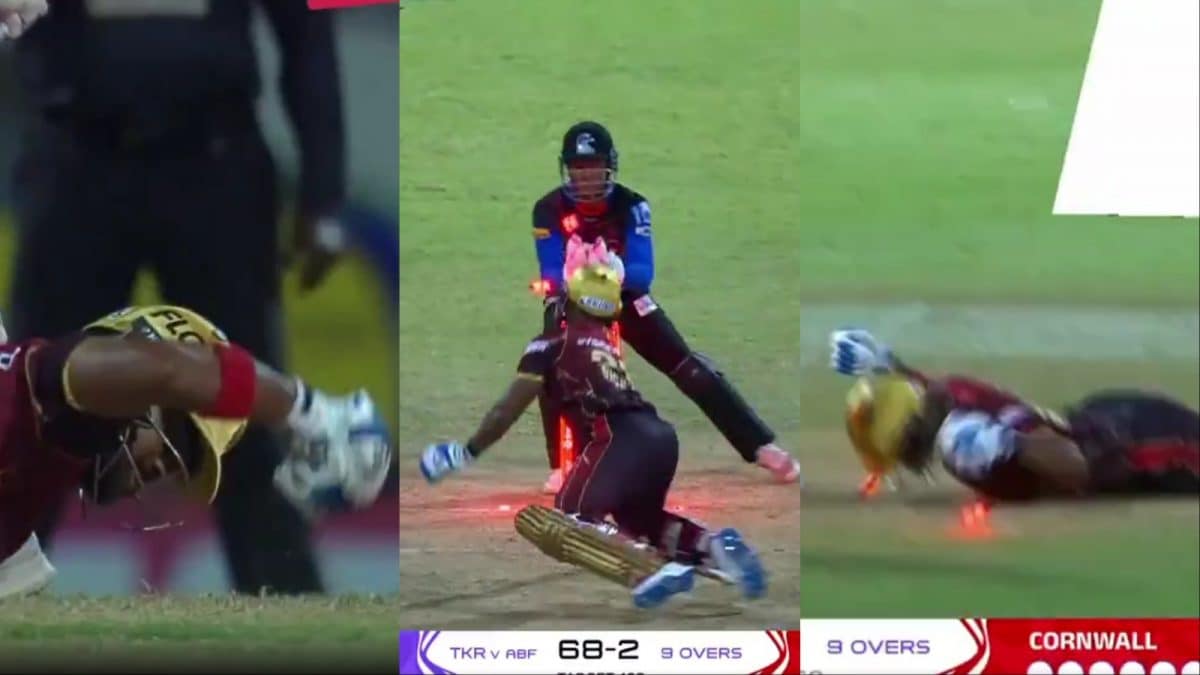 Nicholas Pooran Smashes Pitch In Anger After Getting Stumped Out | Watch | Cricket News - News18